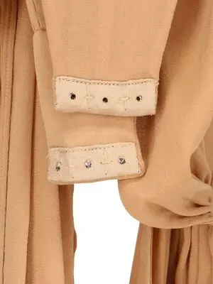 Saint Laurent Cross-back Silk Bodysuit - Neutrals