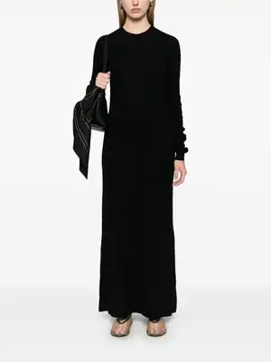 TOTEME Cable-knit Maxi Dress - Black