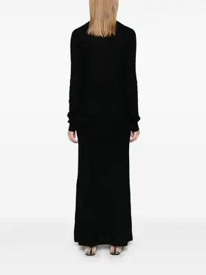 TOTEME Cable-knit Maxi Dress - Black