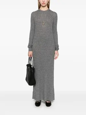 TOTEME Cable-knit Maxi Dress - Grey