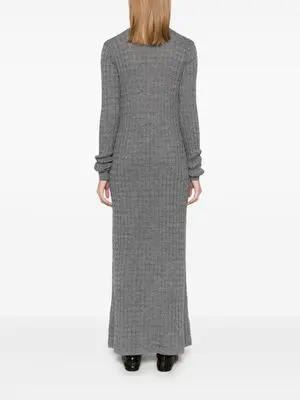 TOTEME Cable-knit Maxi Dress - Grey