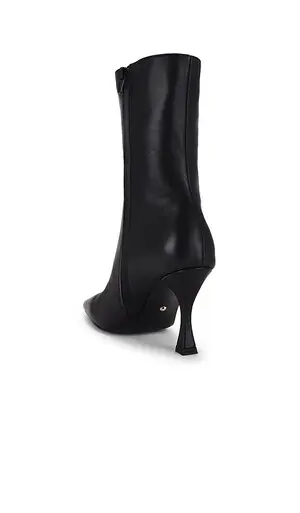 Raye Square Toe Zip Up High Heel Boots
