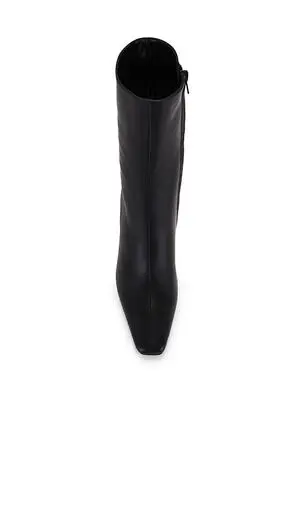 Raye Square Toe Zip Up High Heel Boots