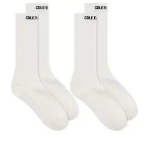 COLE BUXTON Cb Sports Socks 2 Pack - White