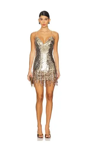 Sequin Fringe Mini Dresses