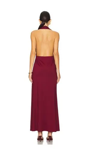SNDYS. Cantarios Maxi Dress - Maroon