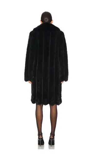 Nbd Nadia Faux Fur Coat - Black