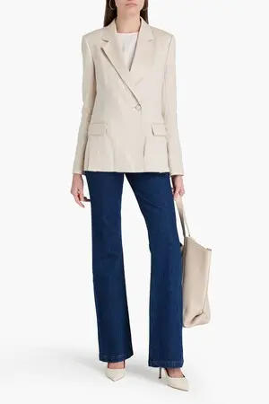 Derek Lam 10 Crosby Mateo Linen-blend Twill Blazer