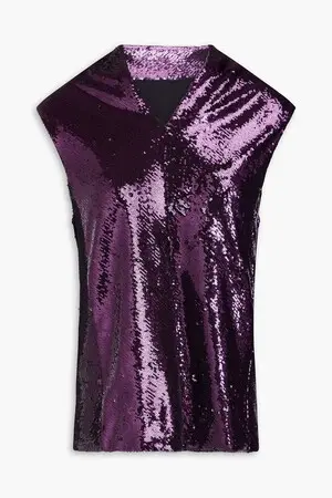 Philosophy Di Lorenzo Serafini Sequined Tulle Top