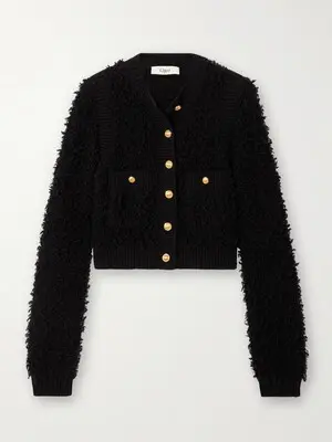 Chloé Wool And Silk-blend Bouclé Cardigan