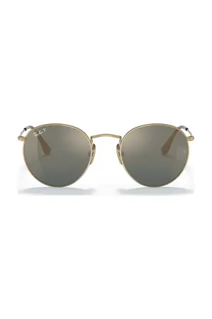 Ray-ban Round Titanium Sunglasses