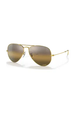 Ray-ban Aviator Chromance Sunglasses - Gold