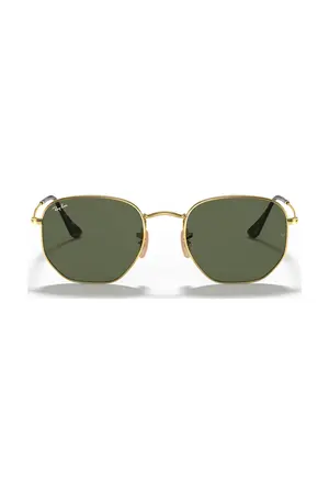 Ray-ban Hexagonal Sunglasses With Flat Lenses - Green