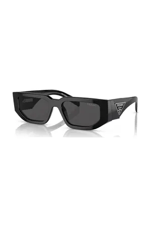 Prada Pr 09zsf Rectangle Sunglasses - Black