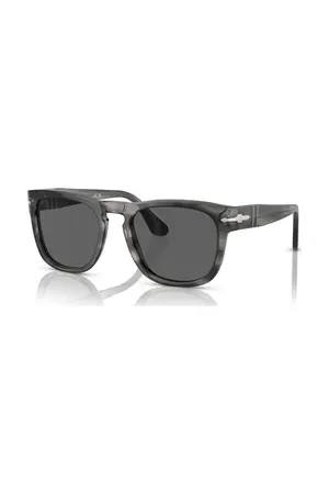 Persol Sunglasses Square Acetate Frame - Stripe