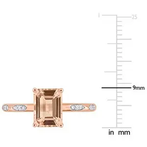 JULIANNA B. 14k Morganite And Diamond Ring