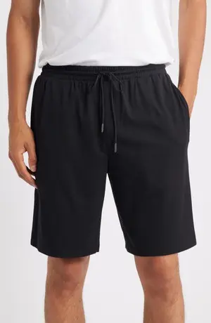 Nordstrom Cotton & Tencel® Modal Lounge Shorts - Black
