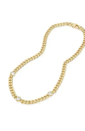 Melinda Maria Julian Triple Station Chain Necklace