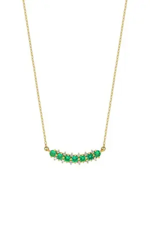 Bony Levy El Mar Emerald And Diamond Pendant Necklace