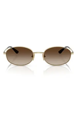 VOGUE 56mm Oval Sunglasses - Pale Gold