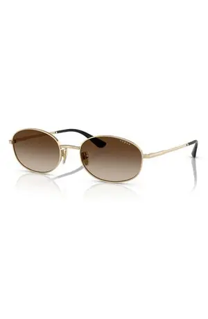 VOGUE 56mm Oval Sunglasses - Pale Gold