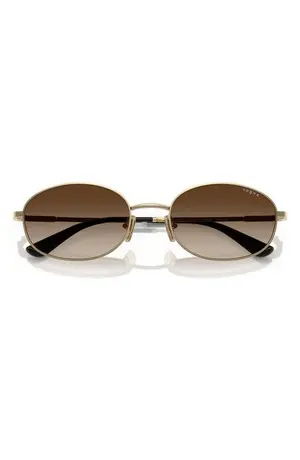 VOGUE 56mm Oval Sunglasses - Pale Gold