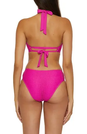 BECCA By Rebecca Virtue Castaway High Neck Bikini Top