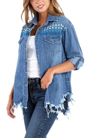 BILLY T Superstar Denim Shirt - Blue Combo