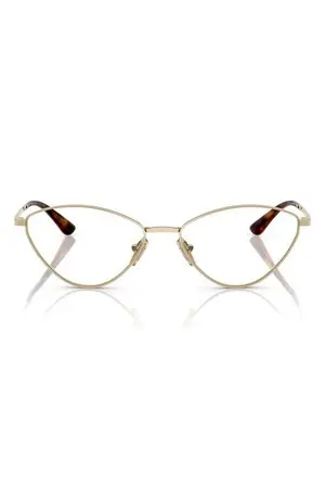 VOGUE 53mm Irregular Eyeglasses - Pale Gold