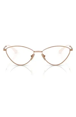 VOGUE 53mm Irregular Eyeglasses - Rose Gold