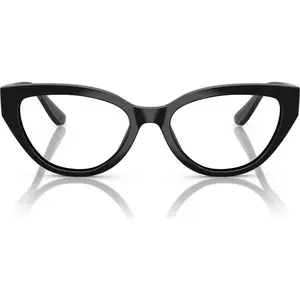 VOGUE 48mm Cat Eye Optical Glasses - Black