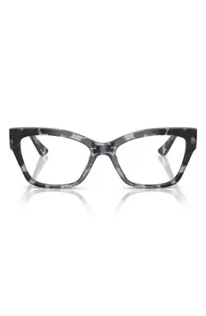 VOGUE 52mm Cat Eye Optical Glasses - Blue Tort