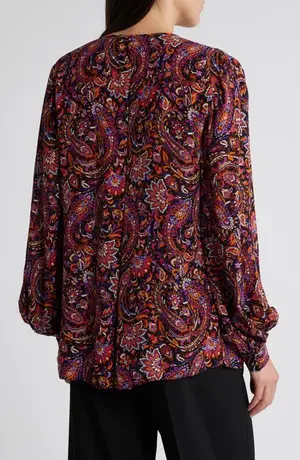 Kobi Halperin Roxanne Paisley Print Top