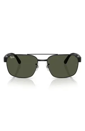 Ray-ban 58mm Square Sunglasses - Black