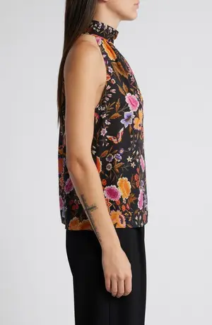 Kobi Halperin Madison Floral Silk Halter Top
