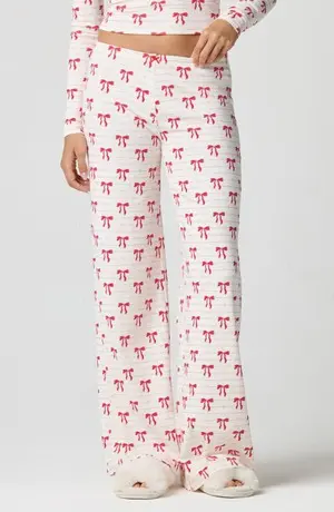 FLORENCE BY MILLS Rib Print Pants - Tied Up