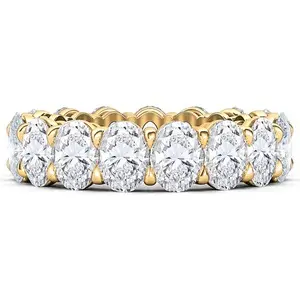 HAUTECARAT 18k Gold Lab Grown Diamond Eternity Ring - Yellow Gold