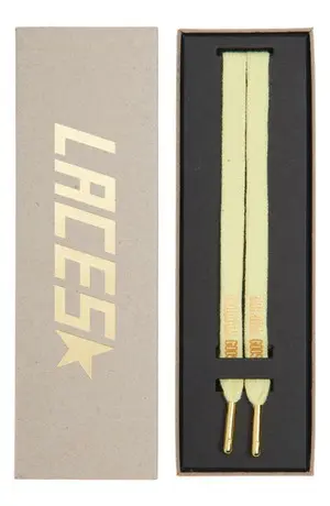 GOLDEN GOOSE Golden Goose Logo Shoelaces Giallo