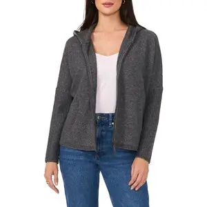 Vince Camuto Hooded Zip-up Sweater