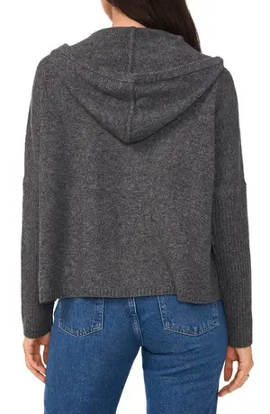 Vince Camuto Hooded Zip-up Sweater