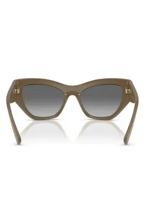 VOGUE 53mm Irregular Sunglasses - Brown Grey