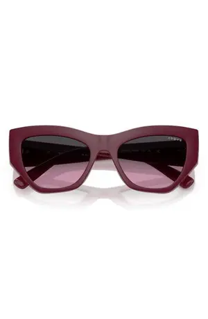 VOGUE 53mm Irregular Sunglasses - Violet