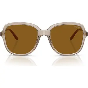 VOGUE 53mm Polarized Square Sunglasses - Caramel Polarized