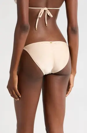 PQ SWIM Lace Side Tie Bikini Bottom - Vanilla