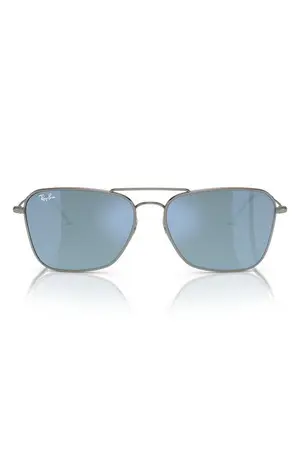 Ray-ban 61mm Polarized Square Sunglasses - Gunmetal