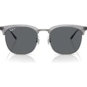 Ray-ban Polarized Half Rim Sunglasses - Gunmetal