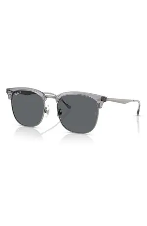 Ray-ban Polarized Half Rim Sunglasses - Gunmetal