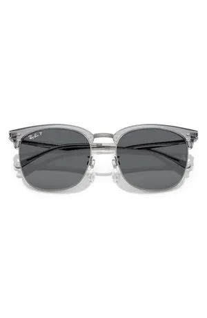 Ray-ban Polarized Half Rim Sunglasses - Gunmetal