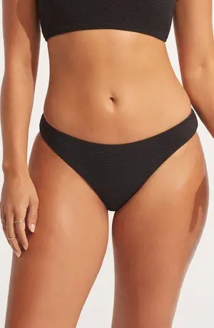 Seafolly Sea Dive Hipster Bikini Bottom - Black