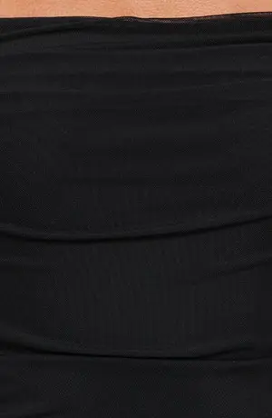 PETAL & PUP Eira Ruched Sleeveless Maxi Dress - Black